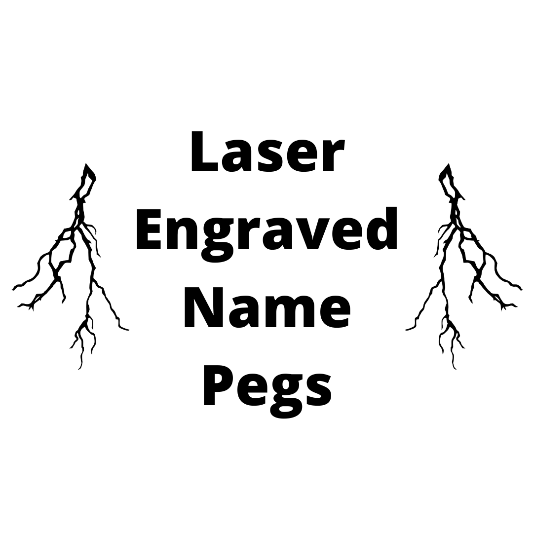 Laser Engraved Name Pegs
